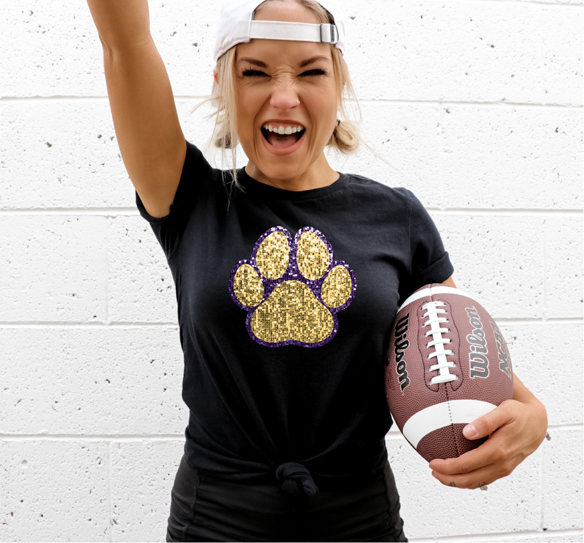 Gold Tiger Paw (FAUX SEQUIN) – Malyn Grace